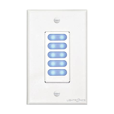 Lightronics Ak1005 5 Scene Push Button Architectural Remote Station