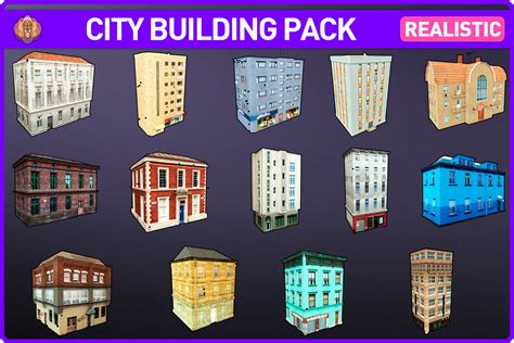 City Building Constructor 3d Environments Unity Asset Store