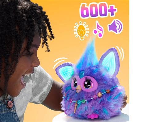 Електронна плюшена играчка за деца Furby Furblets лилава КОМСЕД