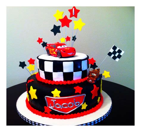 1st Birthday Cars Cake Design