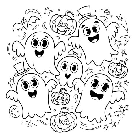 5 Spooky Cute Coloring Pages A Fun Blend Of Cute And Creepy