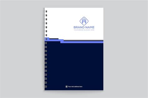Modelo De Capa De Caderno Moderno Vetor Premium