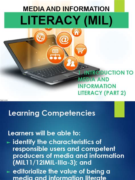 Introduction To Mil Part 2 Characteristics Of Information Literate