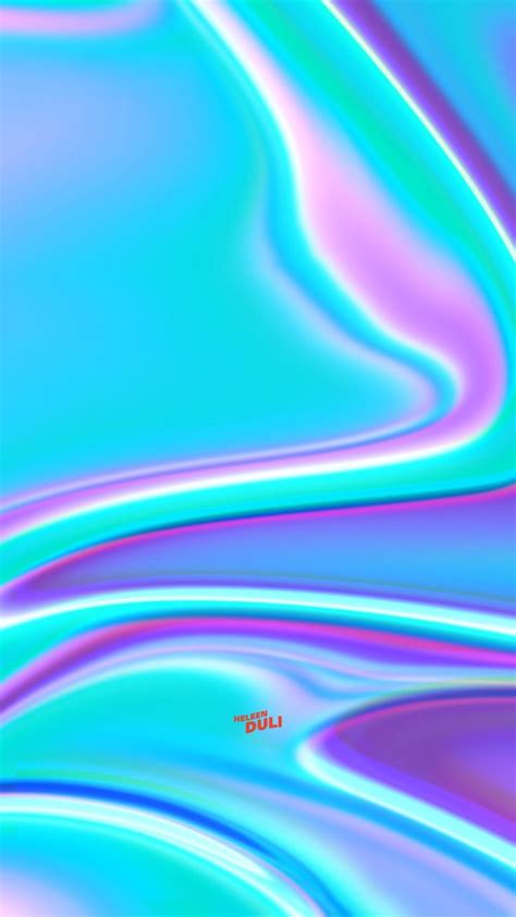 Aesthetic Gradient Wallpaper In Blue Purple White Green