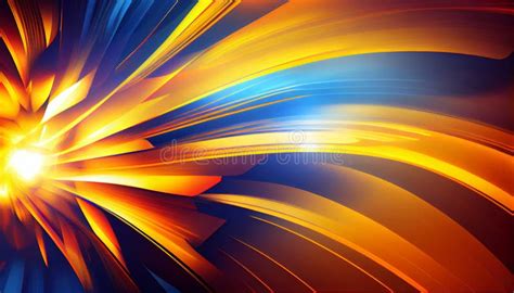 Generative Ai Dynamic Duality Energetic Abstract Background With Vibrant Colors Stock