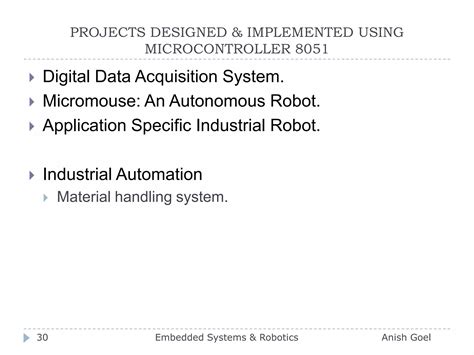 robotics and embedded systems pptx