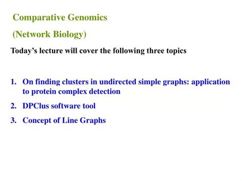 Ppt On Finding Clusters In Undirected Simple Graphs Application To
