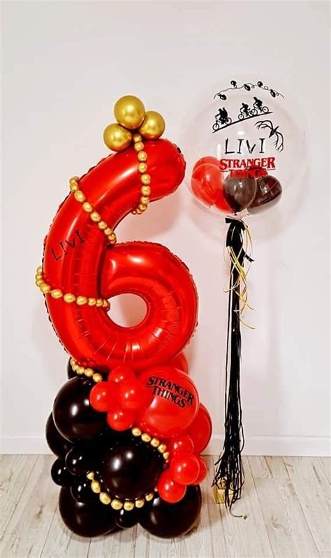 Stranger Things Balloon Bouquet Balloon Decorations Balloon Bouquet