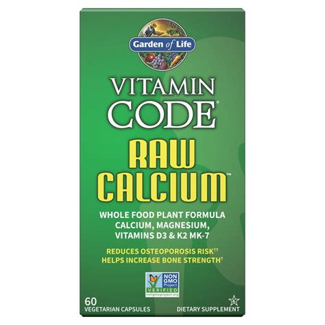 Vitamin Code Raw Calcium 60vegcaps By Garden Of Life Wholesale Nutrition