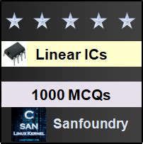 Comparator Linear Integrated Circuit Questions And Answers Sanfoundry