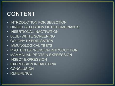 Selection And Screening Of Recombinant Cells And Expression Of Recombinant 2 1 Pptx