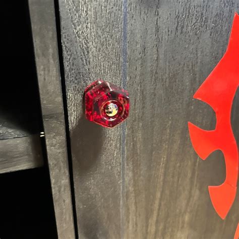 Set Of 2 Black Glass Cabinet Knobs Antique Depressio Drawer Pulls Vintage Hardware For Furniture