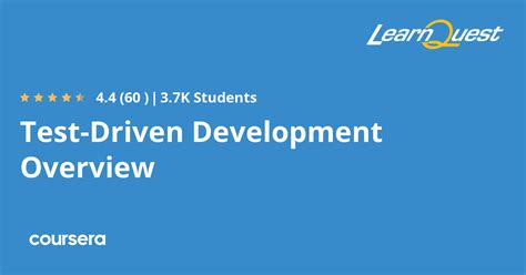 Test Driven Development Overview Coursera