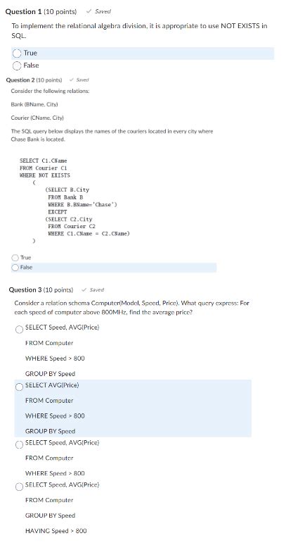 Solved Question Points Saved To Implement The Chegg