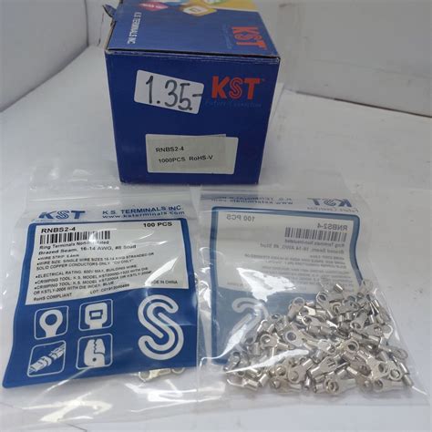หางปลากลมเปลือย Ring Terminal Non Insulate Kst ราคาต่อแพ็คค่ะ