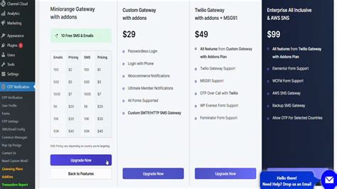 how to make payment for the otp verification plugin what payment