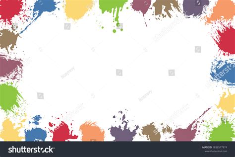 Frame Color Blobs Used Clipping Mask Stock Vector Royalty Free 1838577874 Shutterstock