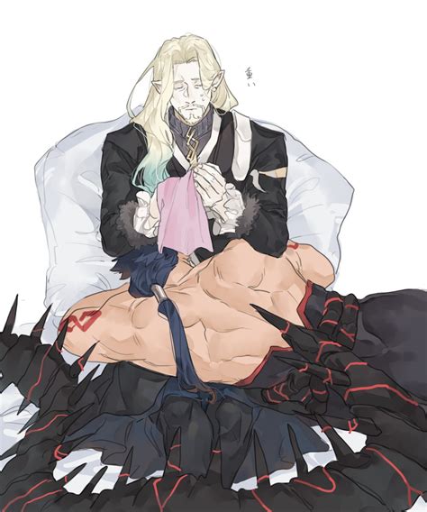 Cu Chulainn Cu Chulainn Alter And Vlad Iii Fate And 1 More Drawn By