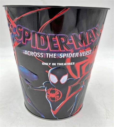 Cinemark 2023 Spiderman Across The Spiderverse Collectors Tin Popcorn