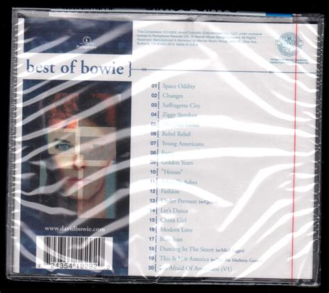 David Bowie Best Of Bowie Cd 2002 New Sealed Greatest Hits