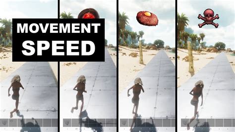Movement Speed Comparison ARK Survival Ascended YouTube