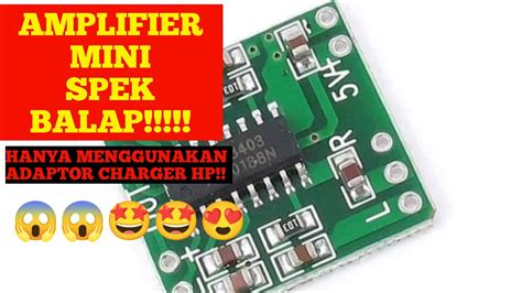 Cara Merakit Amplifier Mini Pam8403 YouTube