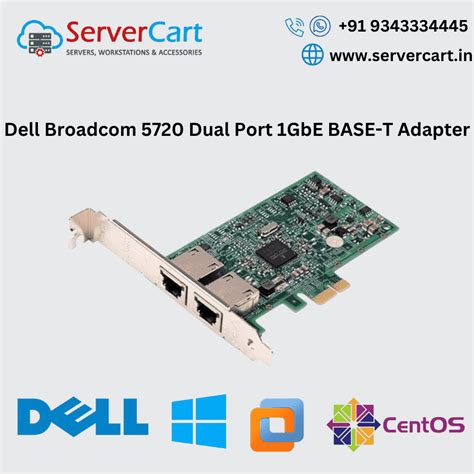 Dell Broadcom 5720 Dual Port 1gbe Base T Adapter Servercart