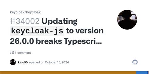 Updating `keycloak Js` To Version 2600 Breaks Typescript Compilation