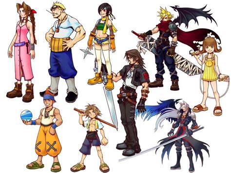 Final Fantasy In Kingdom Hearts Kingdom Hearts Art Kingdom Hearts Ii