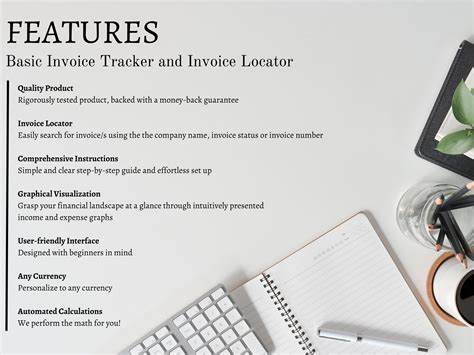 Basic Invoice Tracker Excel Spreadsheet Template Small Business Client Invoice Tracker