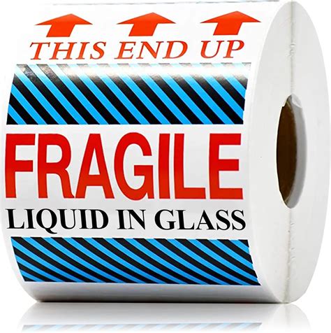 A Z Packaging Solutions Fragile Stickers For Shipping 3x5 1 Roll India Ubuy