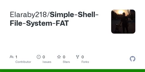 Github Elaraby218 Simple Shell File System Fat