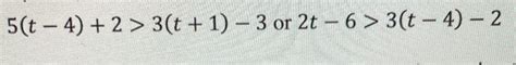 Solved Find Solution Set For Inequality In Interval Notation Chegg Com