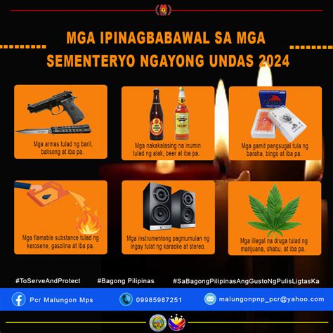 Mcad Mga Ipinagbabawal Sa Mga Sementeryo Ngayong Undas 2024 Bagongpilipinas
