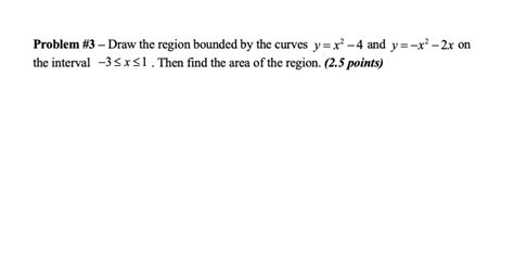Solved Problem 2 Draw The Region Bounded By The Curves