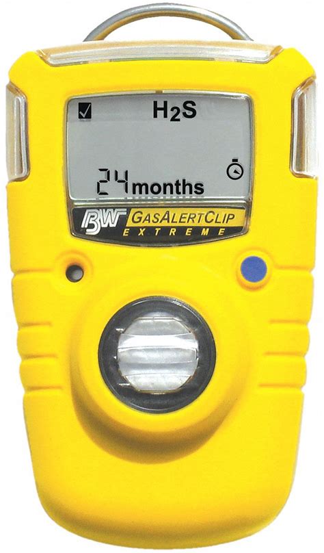 Single Gas Detector 0 To 100 Ppm Sensor Range Audible Visual And Vibrating Alarm Type Grainger