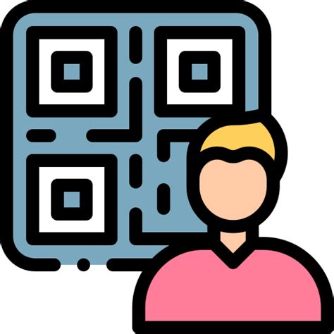 Qr Code Detailed Rounded Lineal Color Icon