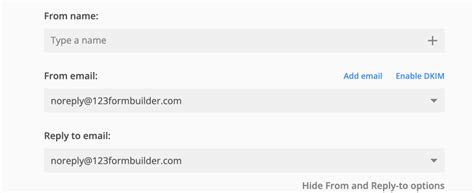 help how to set up email notifications 123formbuilder
