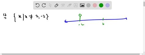 solved write the set using interval notation {x x ≠2 2}