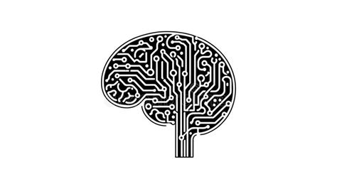 An Abstract Illustration Of An Electronic Circuit Board Brain In