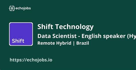 Hiring Data Scientist English Speaker Hybrid Brazil Remote Hybrid C R Machine Learning
