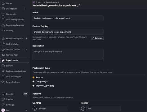 how to run a b tests in android posthog