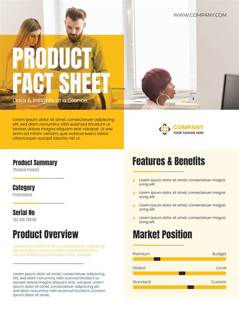 Product Fact Sheet Template Wordlayouts