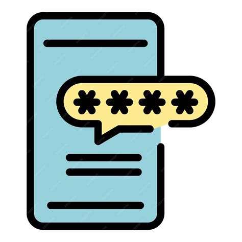 Premium Vector Mobile Passcode Icon Outline Mobile Passcode Vector Icon Color Flat Isolated