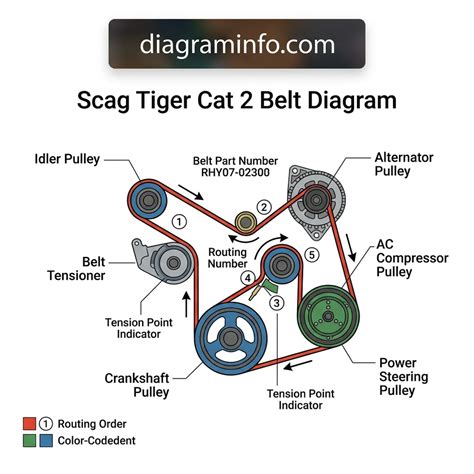Scag Tiger Cat 2 Belt Diagram 2026 Routing Guide Diagraminfo