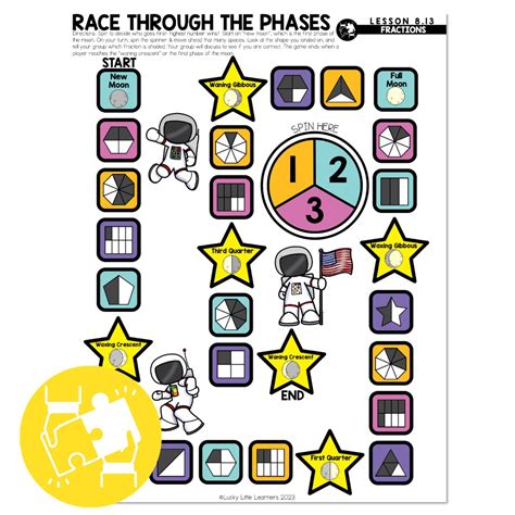Lucky To Learn Math Fractions Lesson 813 Collaboration Race Through The Phases Lucky