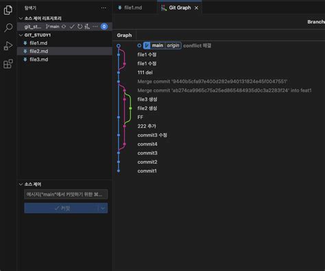 git github git graph vscode 2