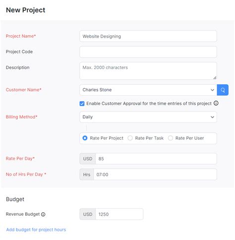 Basic Functions In Projects Help Zoho Billing