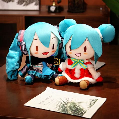 32cm Cute Hatsune Miku Plush Toy Cartoon Hatsune Miku Doll Dressed Up