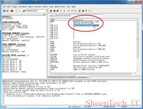 St单片机使用st Visual Programmer软件烧录程序简易教程sheep Tech的博客 Csdn博客st烧录软件